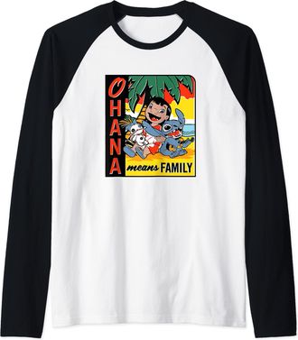 Disney Lilo & Stitch Ohana Means Family Raglan