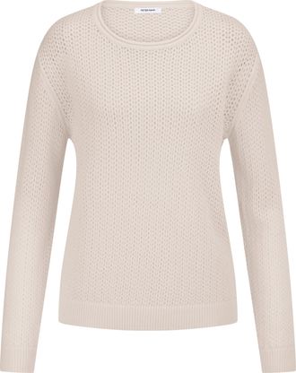 Peter Hahn Rundhals-Pullover aus 100% Kaschmir Peter Hahn weiss