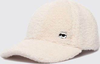 Karl Lagerfeld Baseballkappe aus Fleece mit Grafikdruck und gesticktem Logo