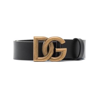 Dolce & Gabbana Verstellbarer Logo G&uuml;rtel- Schwarz - - Accessories - Herren - Schwarzk - 90 CM