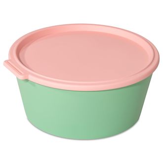 Koziol NORA BOX 2,2l Schale mit Deckel (mid green/sweet pink)