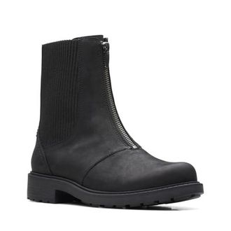 Clarks Orinoco2 Bottes pour femme, Cuir noir, 39.5 EU