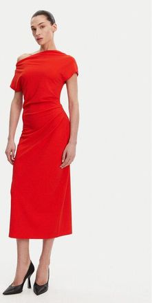 French Connection Coctailkleid 71YDO Rot Slim Fit