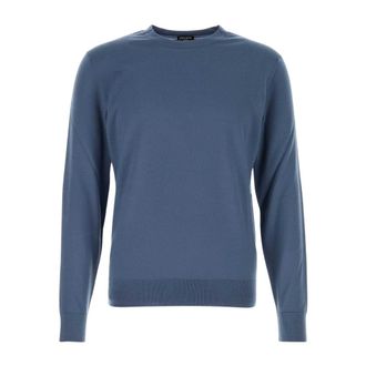 Ermenegildo Zegna Trofeo 15milmil15 Woll-Rundhals-Pullover - - Knitwear - Herren - Blau - M