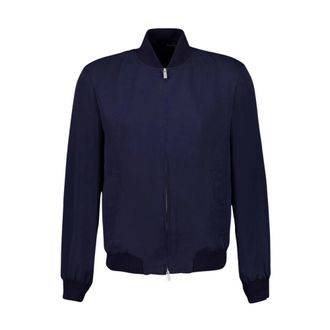 Boglioli Navy Blue Bomber Jacket - - Jackets - Herren - Blau - 2XL
