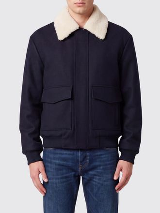 Balmain Bomberjacke von aus Woll-Kaschmir-Mischung mit abnehmbarem Pelzkragen