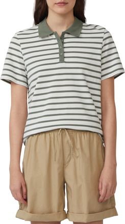 s.Oliver Verkürztes Poloshirt aus Baumwollpiqué