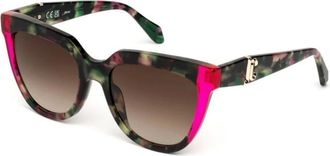 Just Cavalli Femme, Accessoires, Vert, Taille: 55 MM Sjc105V 0Gez Lunettes de soleil