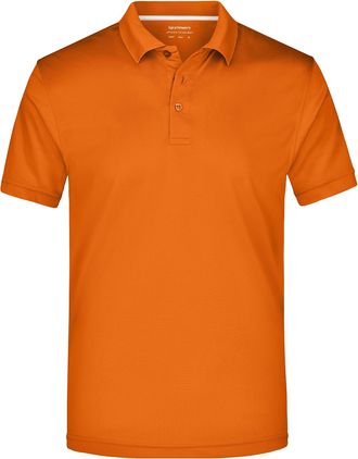 James & Nicholson Herrenpolo upgrade-Silver - Polohemd mit antimikrobieller Frischeausrüstung | Farbe: orange | Grösse: L