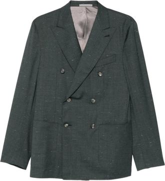 Caruso Homme, Vestes, Gris, Taille: L Veste Crois&eacute;e