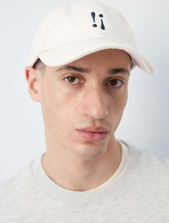 Mango Casquette brod&eacute;e coton blanc cass&eacute; - Homme - Taille unique - MANGO MAN