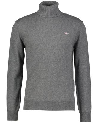 GANT Herren Rollkragenpullover mit Wolle