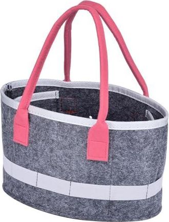 Generic Sac de courses en feutre | Sac de voyage ovale en feutre - Organisateur de lecteur audio, r&eacute;cipient cosm&eacute;tique, pochette de pique-nique, bo&icirc;te &agrave; jouet