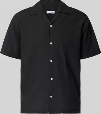 Jack & Jones Regular Fit Freizeithemd aus Baumwoll-Leinen-Mix