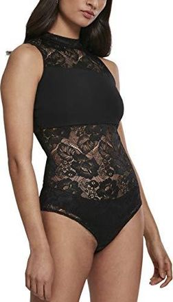 Urban Classics Ladies Laces Body Soutien-Gorge sans Armatures, Noir (Black 00007), B (Taille Fabricant: Large) Femme