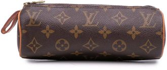 Louis Vuitton Portemonnaie - Monogram Trousse Ronde Pencil Case 20 - Gr. unisize - in Braun - f&uuml;r Damen