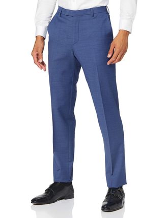 Pierre Cardin Herren Mix & Match Hose Dupont Futureflex Anzughose, blau, 34