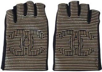 Chanel Pre-owned Gants sans doigts - Collection Paris New York - Femme - Pre-owned - Noir - Taille: ONE Size