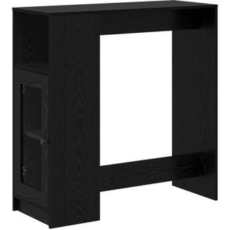 vidaXL Bartisch Schwarz Eichen-Optik 101 x 40 x 103,5 cm Holzwerkstoff vidaXL