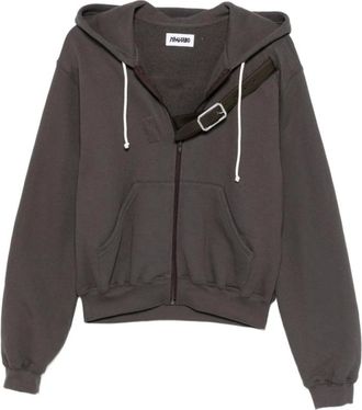 Magliano Femme, Sweatshirts et sweats &agrave; capuche, Brun, Taille: 38 FR Sweat &agrave; capuche zipp&eacute;