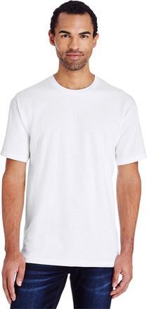 Gildan Herren-T-Shirt aus schwerer Baumwolle, kurz&auml;rmelig, Rundhalsausschnitt, elegantes T-Shirt, wei&szlig;, L