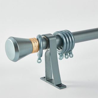 Generic Gardinenstange Raumteiler Mit Dekorativen Endst&uuml;cken Und Wandhalterung 70-600cm F&uuml;r &Ouml;senvorh&auml;nge Schwere Dekorative Vorhangstange F&uuml;r Fenster Und T&uuml;re