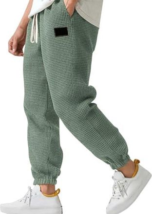 Generic Pantalon de surv&ecirc;tement l&eacute;ger et ample pour homme avec cordon de serrage &agrave; la taille - V&ecirc;tement d&eacute;contract&eacute; pour les vacances, les voyages - Pantalon 