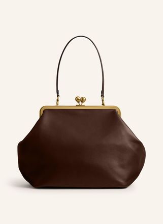 Coach Handtasche Kisslock Frame Large braun