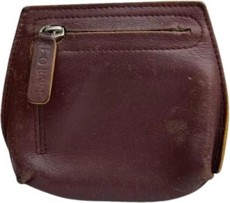 Loewe Porte-monnaie vintage doccasion - Femme - Pre-owned - Violet - Taille: ONE Size