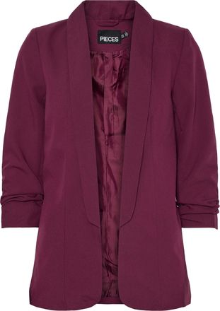 Pieces Damen Pcboss Noos 3/4 Blazer, Grape Wine,XS