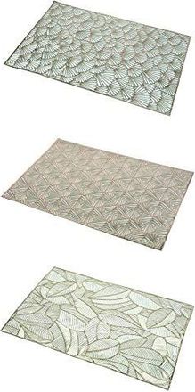 Villa D'Este Home Tivoli Set mit 6 Platzdeckchen, Verschiedene Bl&auml;tter, 45 x 30 cm, aus PVC, Polyvinylchlorid, Sortiert, Misure: l. 45 x p. 30 cm