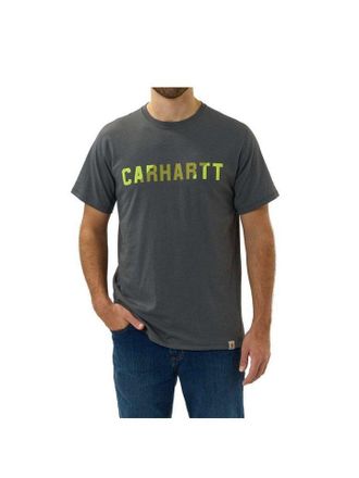 Carhartt Work in Progress T-Shirt Carhartt Logo T-Shirt Grau