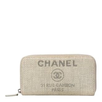 Chanel Portefeuille long (bi-pli) Pre-owned - Femme - Pre-owned - Gris - Taille: ONE Size