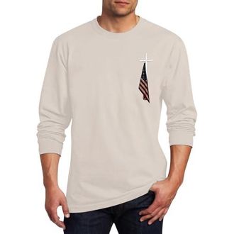 Generic Chemise d&eacute;contract&eacute;e &agrave; manches longues et col rond pour homme, t-shirt graphique l&eacute;ger et respirant, haut confortable pour le printemps et lautomne 20