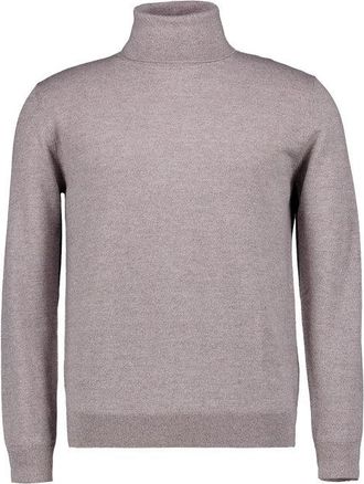 Boggi Milano Herren Pullover beige Merinowolle unifarben