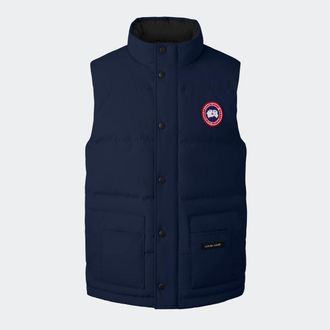 Canada Goose Freestyle Weste mit rundem Kragen (M&auml;nnlich, Atlantic Navy, S)