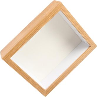 Artibetter Einzelner 8 Zoll Holz Bilderrahmen mit Glas f&uuml;r Getrocknete Blumen Nordischer Stil Desktop Fotorahmen zur Kunst und Pflanzenpr&auml;sentation