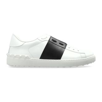 Valentino Garavani Offene Leder-Sneaker - - Shoes - Herren - Wei&szlig; - 43 EU