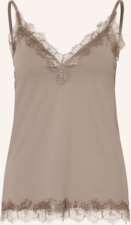 Rosemunde Top Bridget Mit Spitze braun