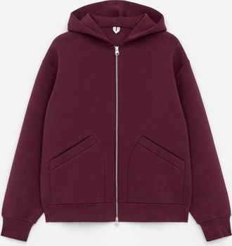 Arket Scuba-Kapuzenjacke Mit Rei&szlig;verschluss -Rot