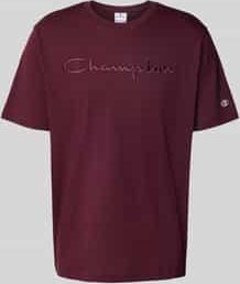 Champion T-Shirt mit Logo-Stitchings und Rundhalsausschnitt