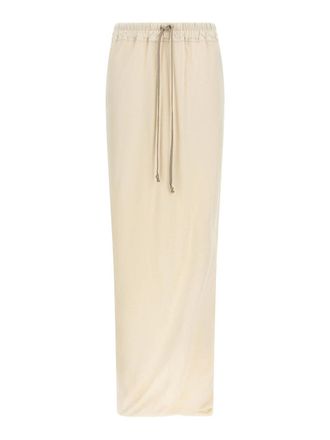 Rick Owens Jupe Midi - Beige