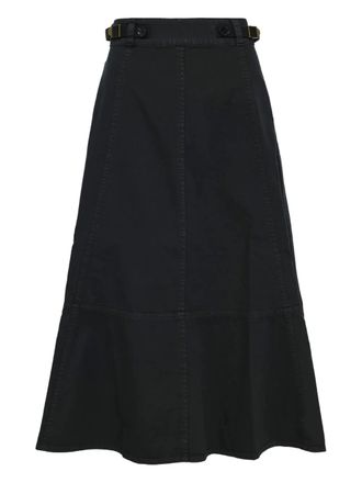 Ulla Johnson Hoch sitzender Finely Rock mit G&uuml;rtel - Schwarz