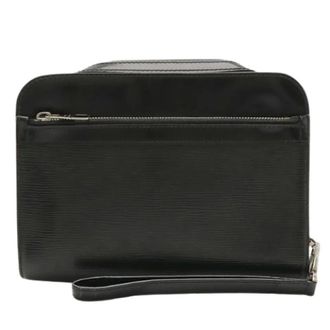 Louis Vuitton Sac &agrave; main pochette Pre-owned Ouch Epi - Homme - Pre-owned - Noir - Taille: ONE Size