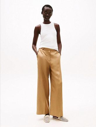 Tommy Hilfiger Pantalon jambe ample avec lin