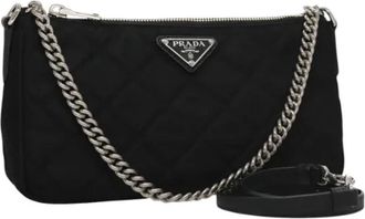 Prada Pre-owned Nylon sacs-main - Femme - Pre-owned - Noir - Taille: ONE Size