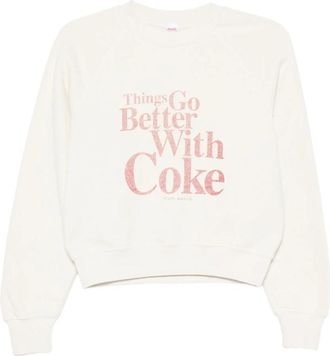 Re/Done Graphic-print Raglan-sleeve Sweatshirt