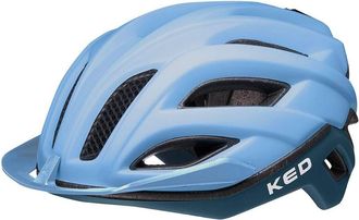 KED Cycling Champion Visor Fahrradhelm, E-Bike, Mountainbike, Blau matt, M 52-57cm