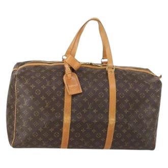 Louis Vuitton Sac de voyage en toile Pre-owned - Femme - Pre-owned - Brun - Taille: ONE Size