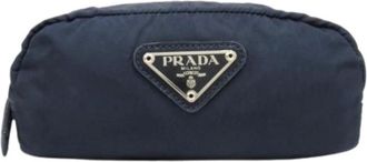 Prada unisex, Pre-owned, Bleu, Taille: ONE Size Sac en tissu vintage Pre-owned